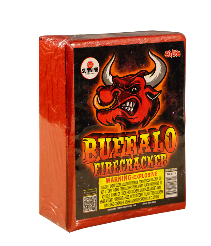 16S BUFFALO BLACK FIRECRACKERS – Sunwing Fireworks